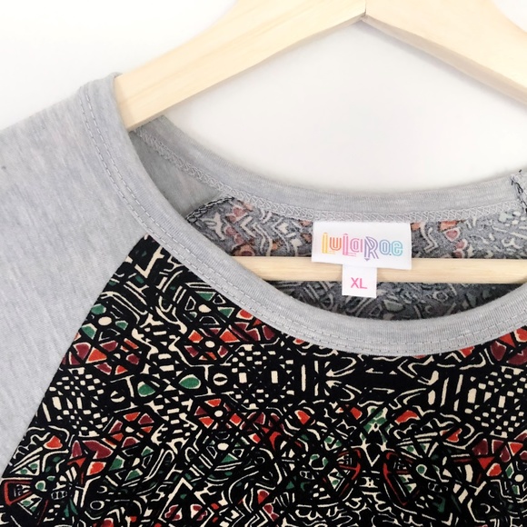 LuLaRoe | Tops | Lularoe Randy Heathered Gray Baseball Tee Nwt Xl ...